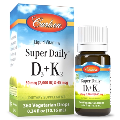 Expert review of Carlson Super Daily D3 + K2, 360 Drops | ExpertVoice