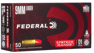 Learn about Federal Syntech Range, 9mm Luger, 124 Grain, Syntech Jacket ...